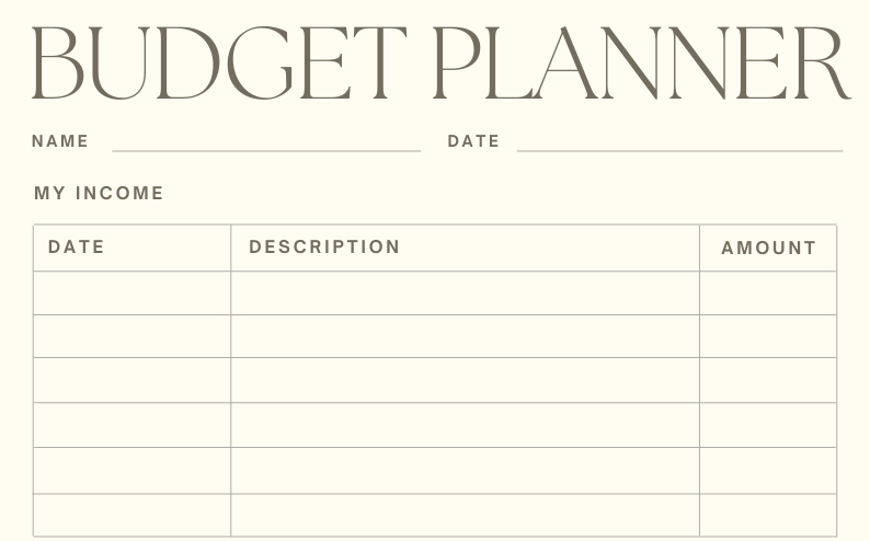 Budget Planner 2026 - Free Download | Plan2026 | Plan2026